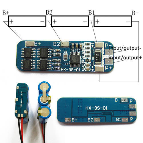 BMS 3S 10A 12V 18650 Lithium Battery Charger Board Protection Module