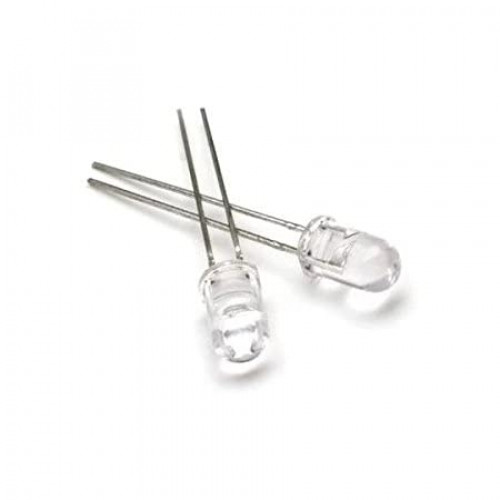 Amber 5mm LED Clear (Transparent) (pack of 10) : Buy Online Electronic ...