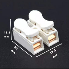 3pcs: 2 line Electrical Cable Push Connectors Quick Splice Lock Wire ...