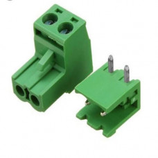 4pcs : XY2500 / ZB2500 - 2 Pin Male & FeMale Pluggable Terminal Connector Right Angle -Pitch 5 ...